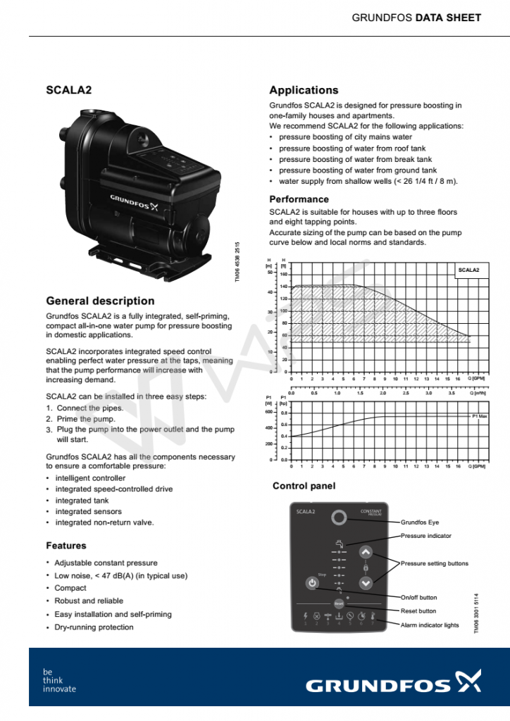 Grundfos Scala2 Water Booster Pump Sales & Service Best Price Malaysia