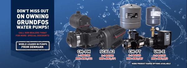 Grundfos Water Pump Promotion Price List 2025- Grundfos Price Malaysia